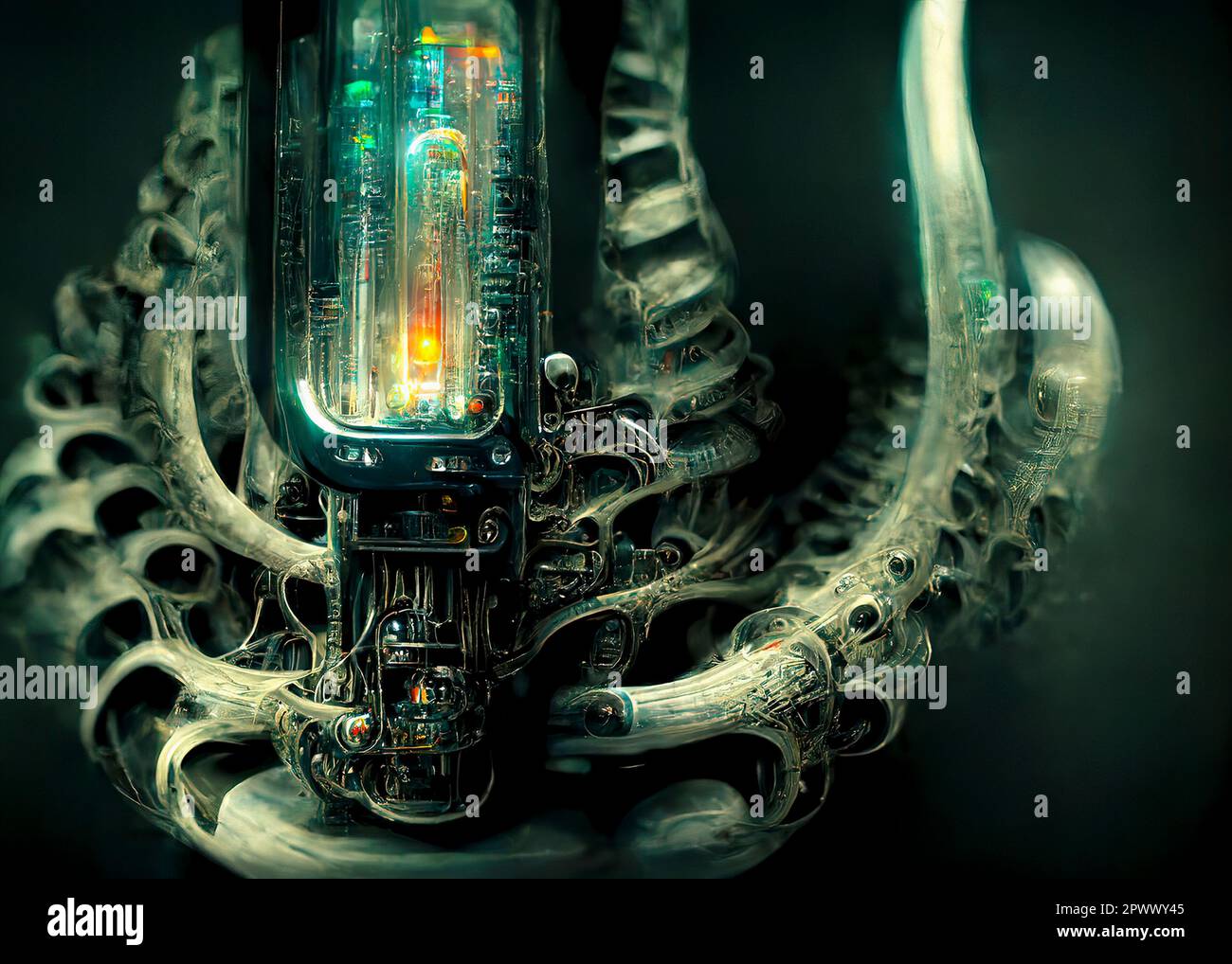 Alien Lab. Sci-Fi Concept Design Stock Photo - Alamy