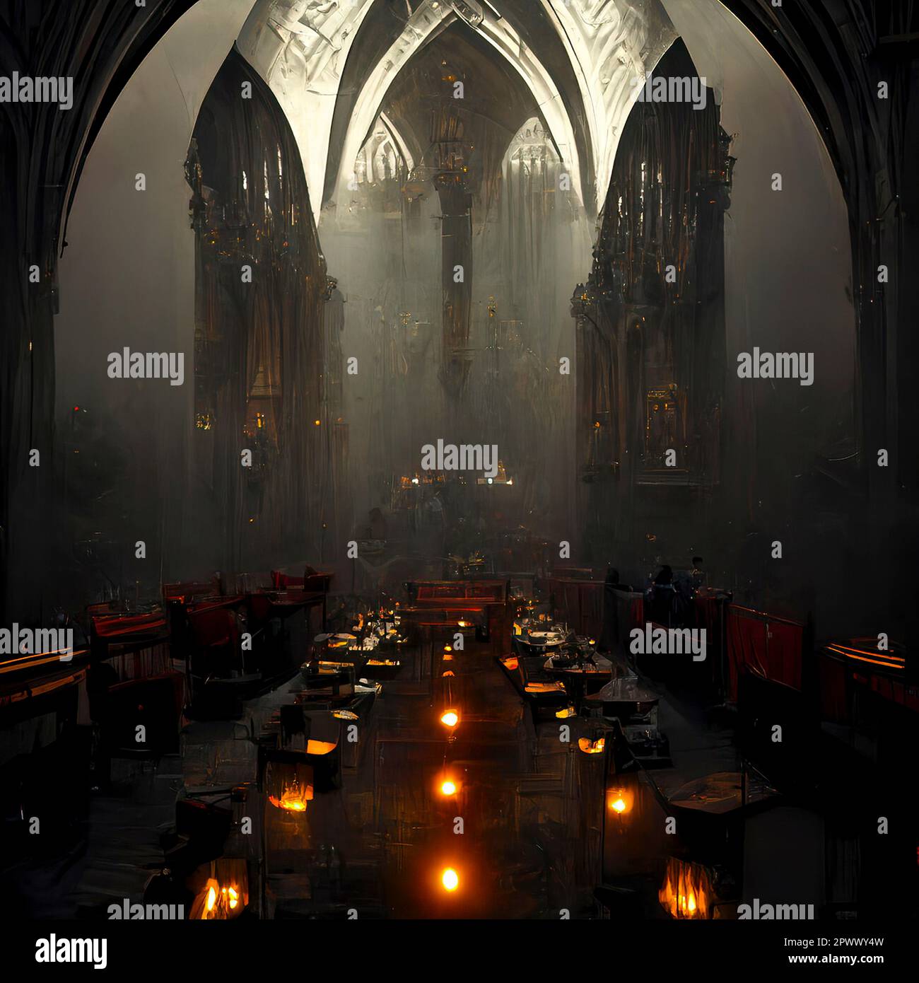 Dark gothic cathedral hi-res stock photography and images - Alamy