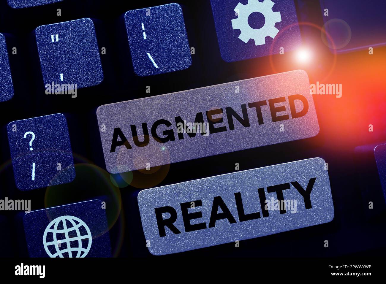 Handwriting text Augmented Reality, Conceptual photo technology that ...