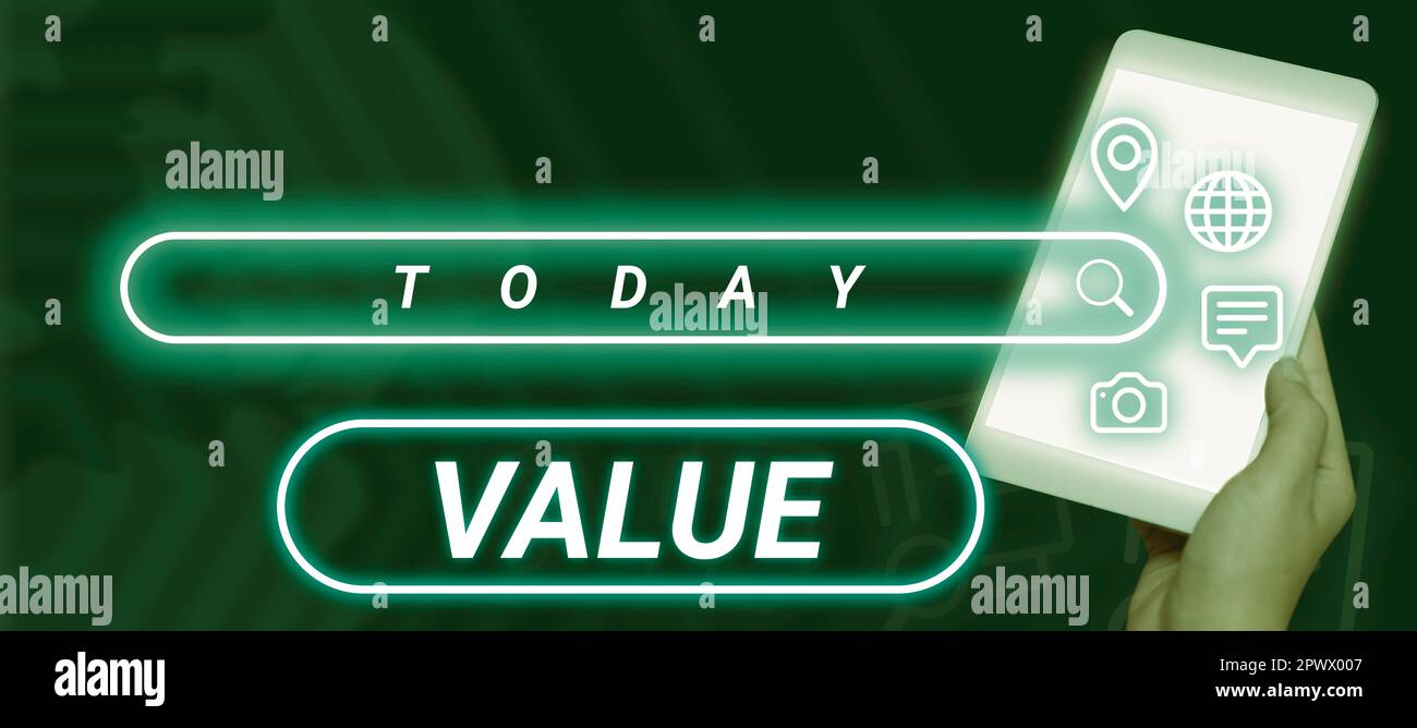 Handwriting text Value, Business idea principles or standards behaviour ...