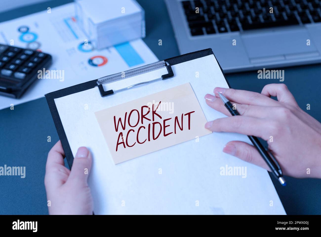 Conceptual caption Work Accident, Business concept Mistake Injury ...