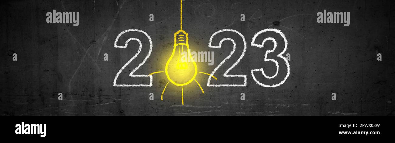 Creative design concept for the new year festival 2023. 3d illustration ...