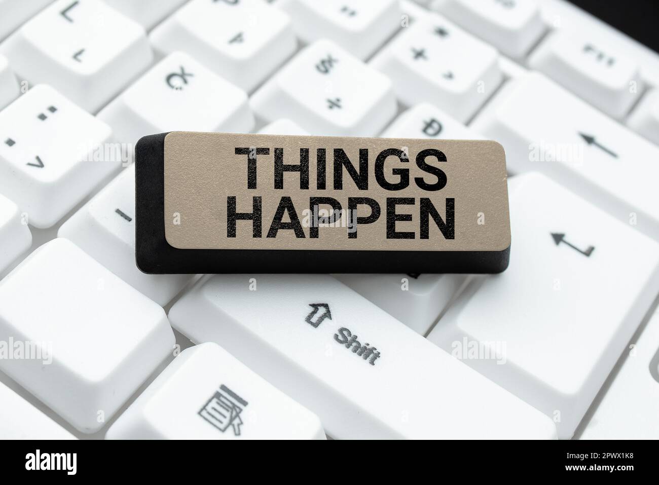 Text caption presenting Things Happen, Word for Result of situation ...