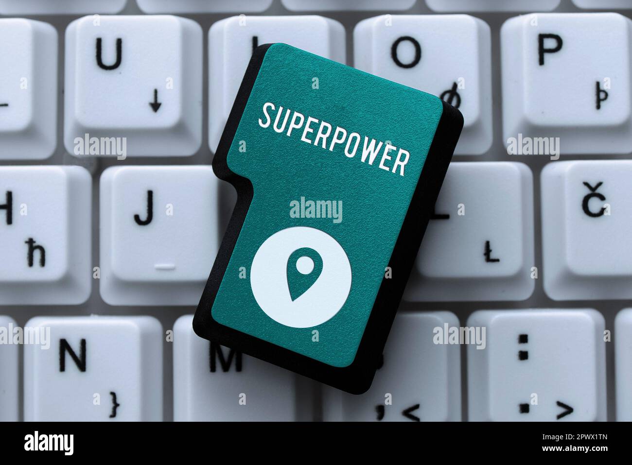 Text caption presenting Superpower, Word for a power or ability of a ...