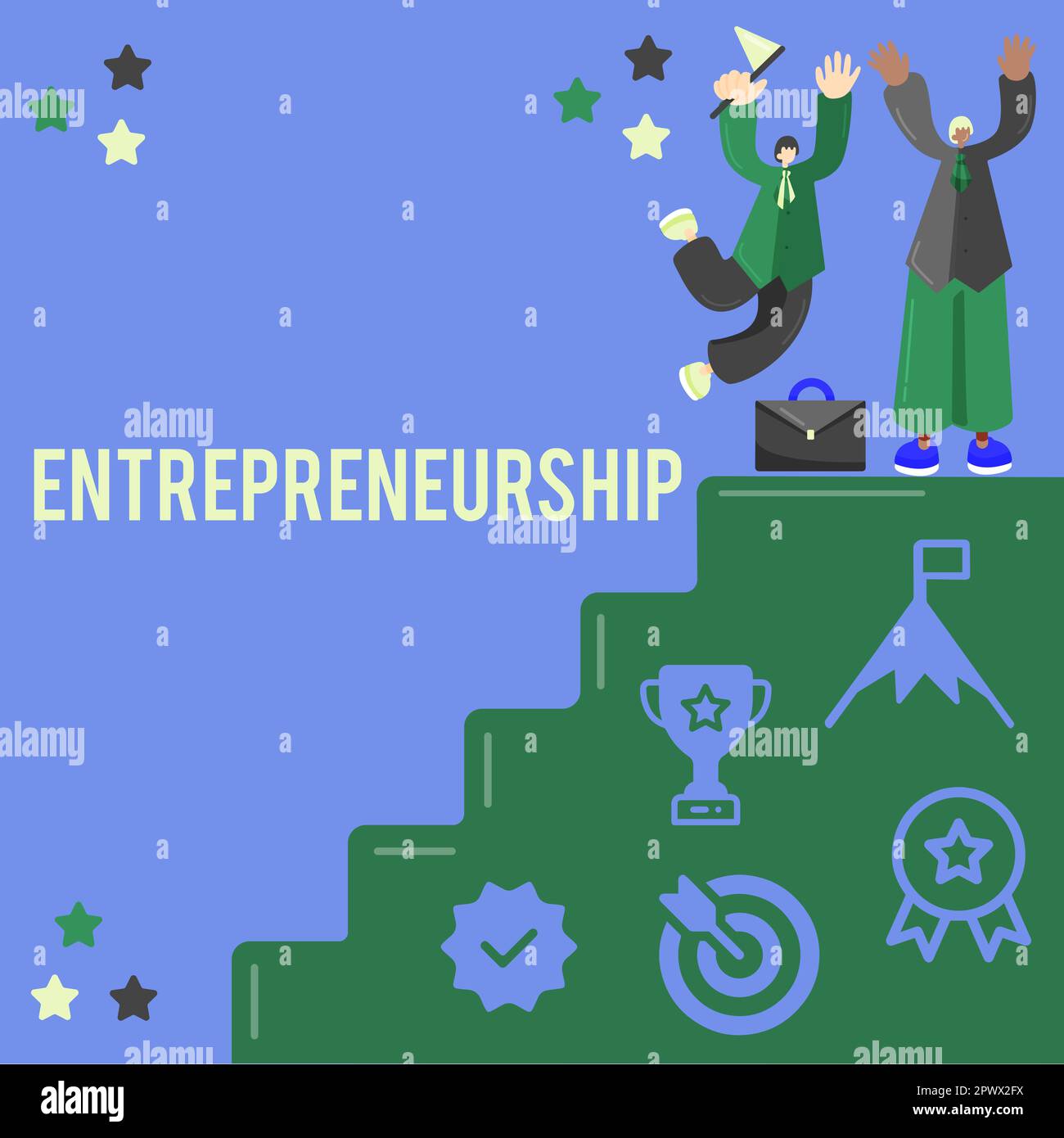 Inspiration showing sign Entrepreneurship, Business idea Process of ...