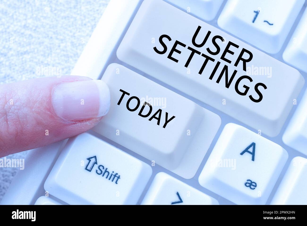 Text caption presenting User Settings, Concept meaning Configuration of ... Text caption presenting User Settings, Concept meaning Configuration of ...