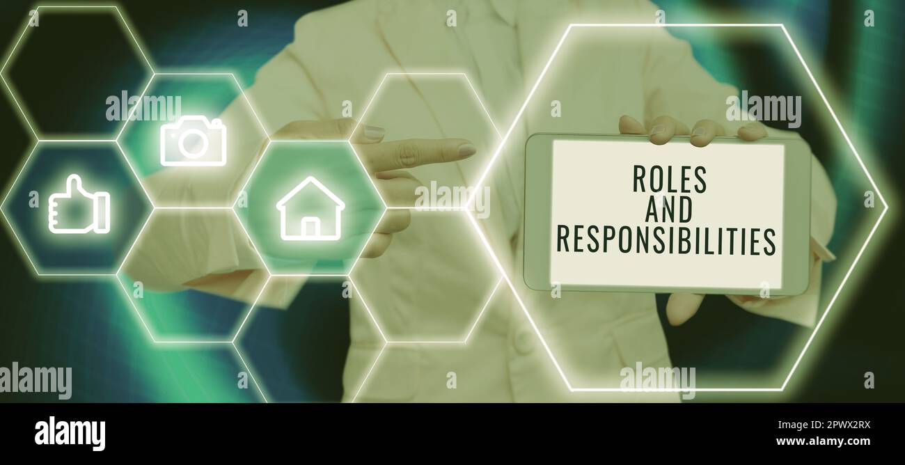 Inspiration showing sign Roles And Responsibilities, Business concept ...