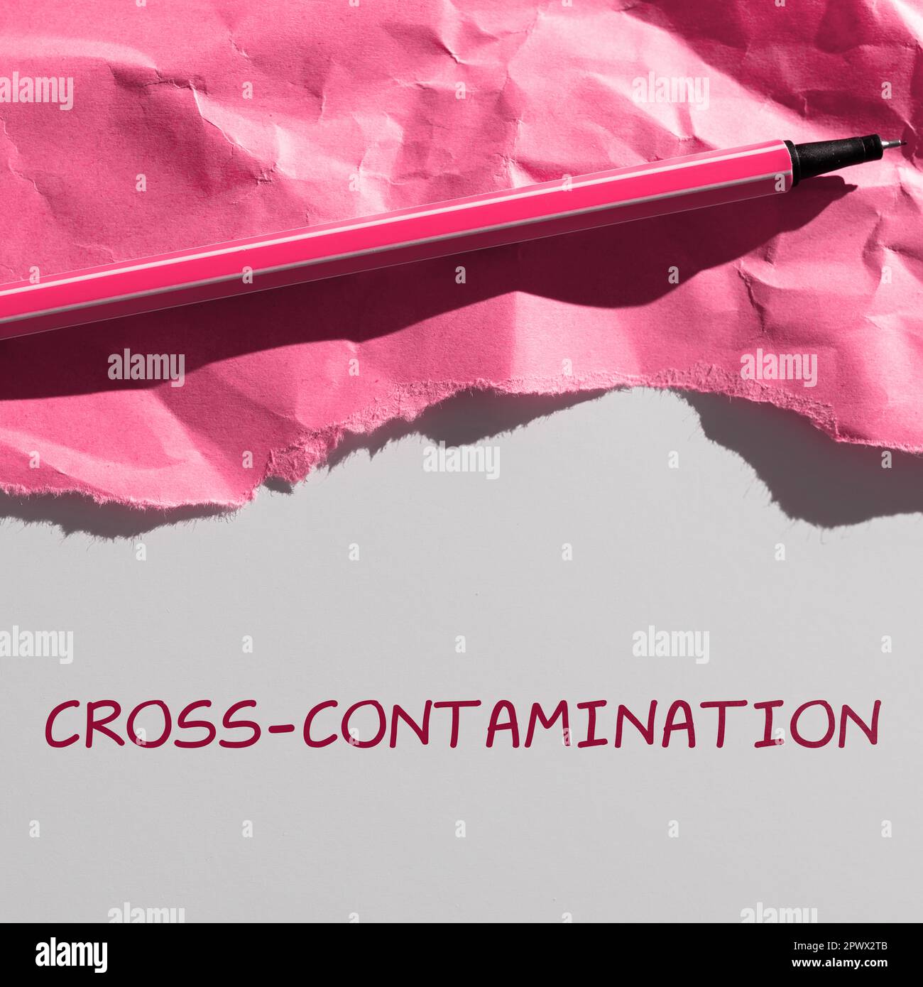 Text showing inspiration Cross Contamination, Business overview ...