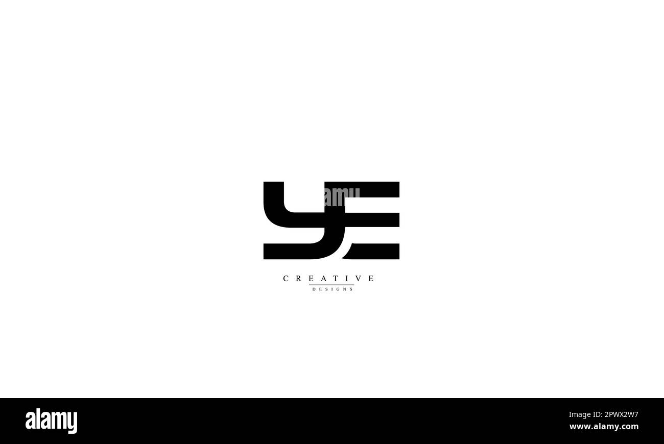 Ye logo design template minimal Stock Vector Images - Alamy
