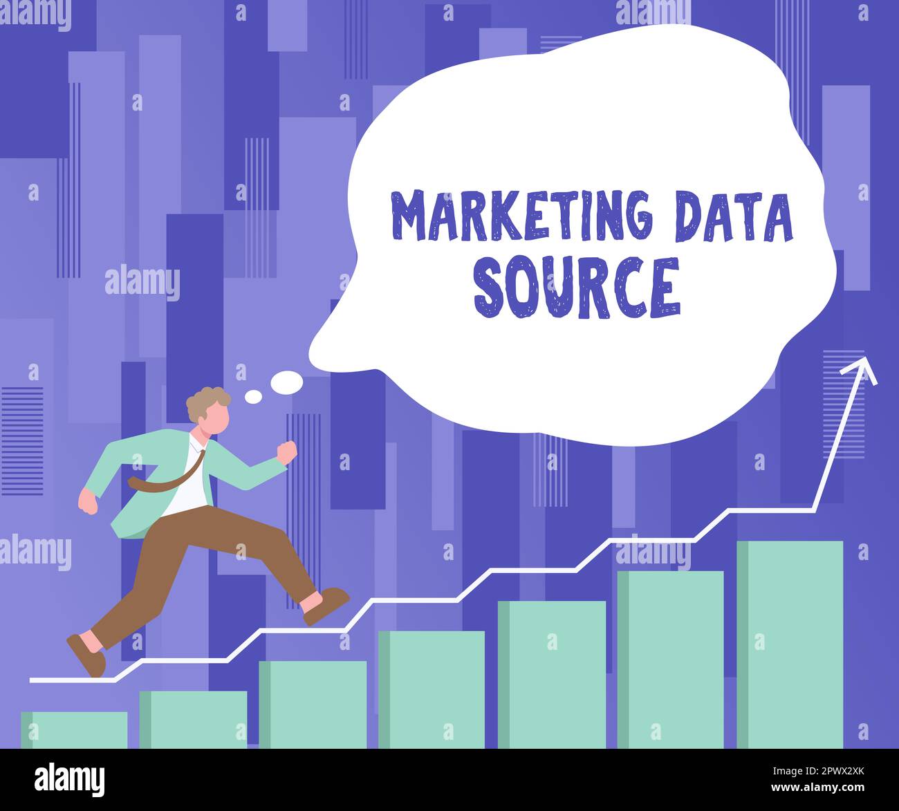 Conceptual caption Marketing Data Source, Conceptual photo connection set up to a database from ...