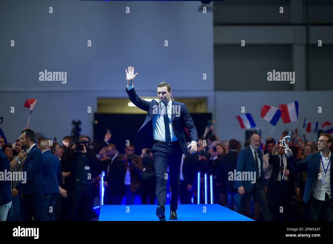 Le Havre, France. 04th Apr, 2023. French far-right Rassemblement ...