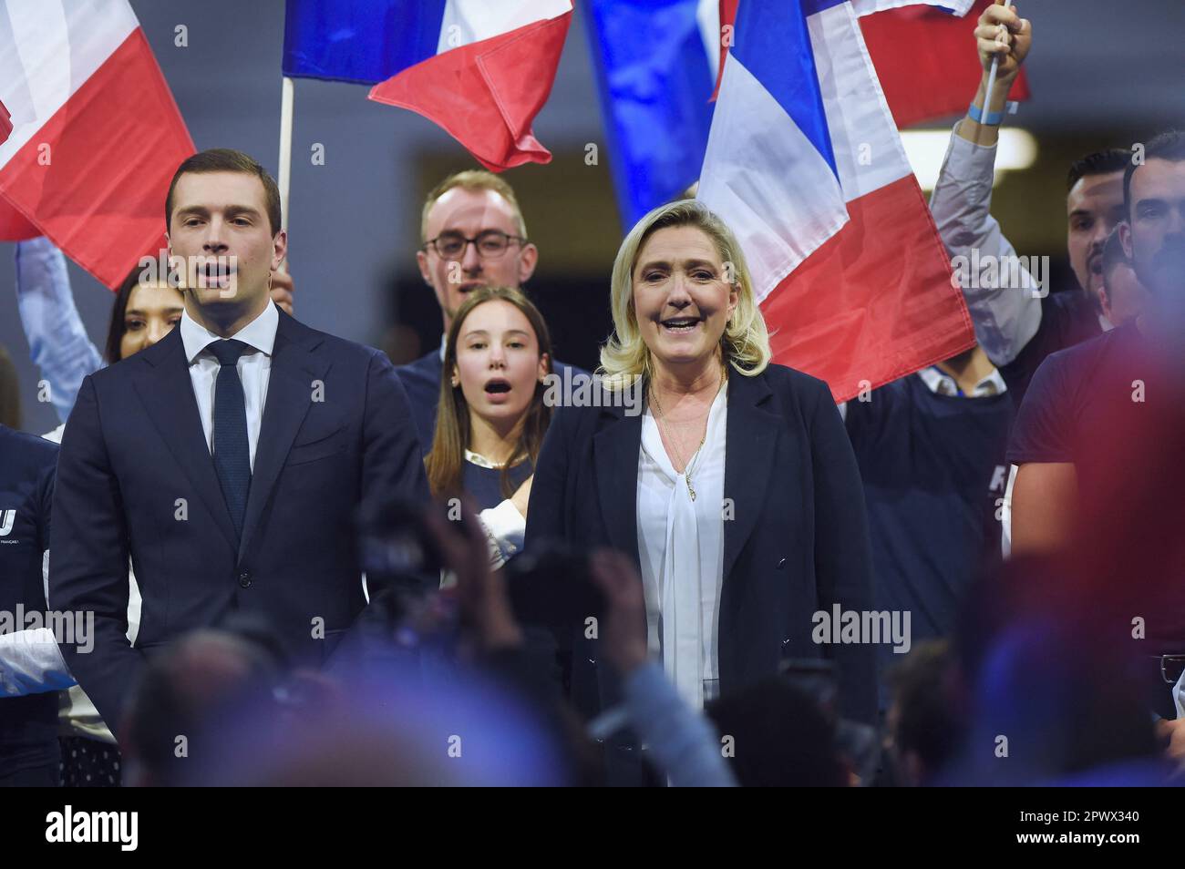 Le Havre, France. 04th Apr, 2023. French far-right Rassemblement ...