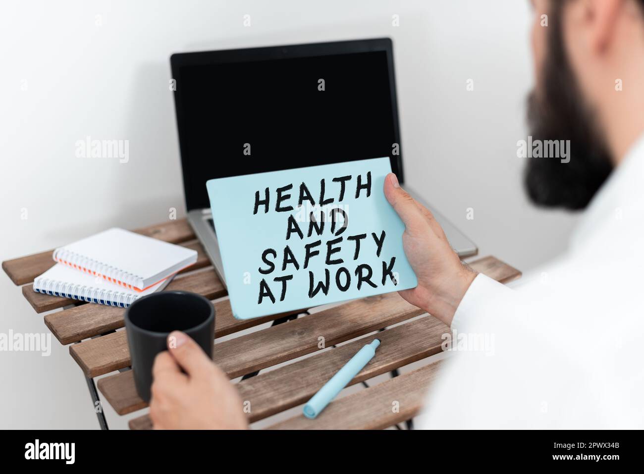 Handwriting text Health And Safety At Work, Word Written on Secure ...