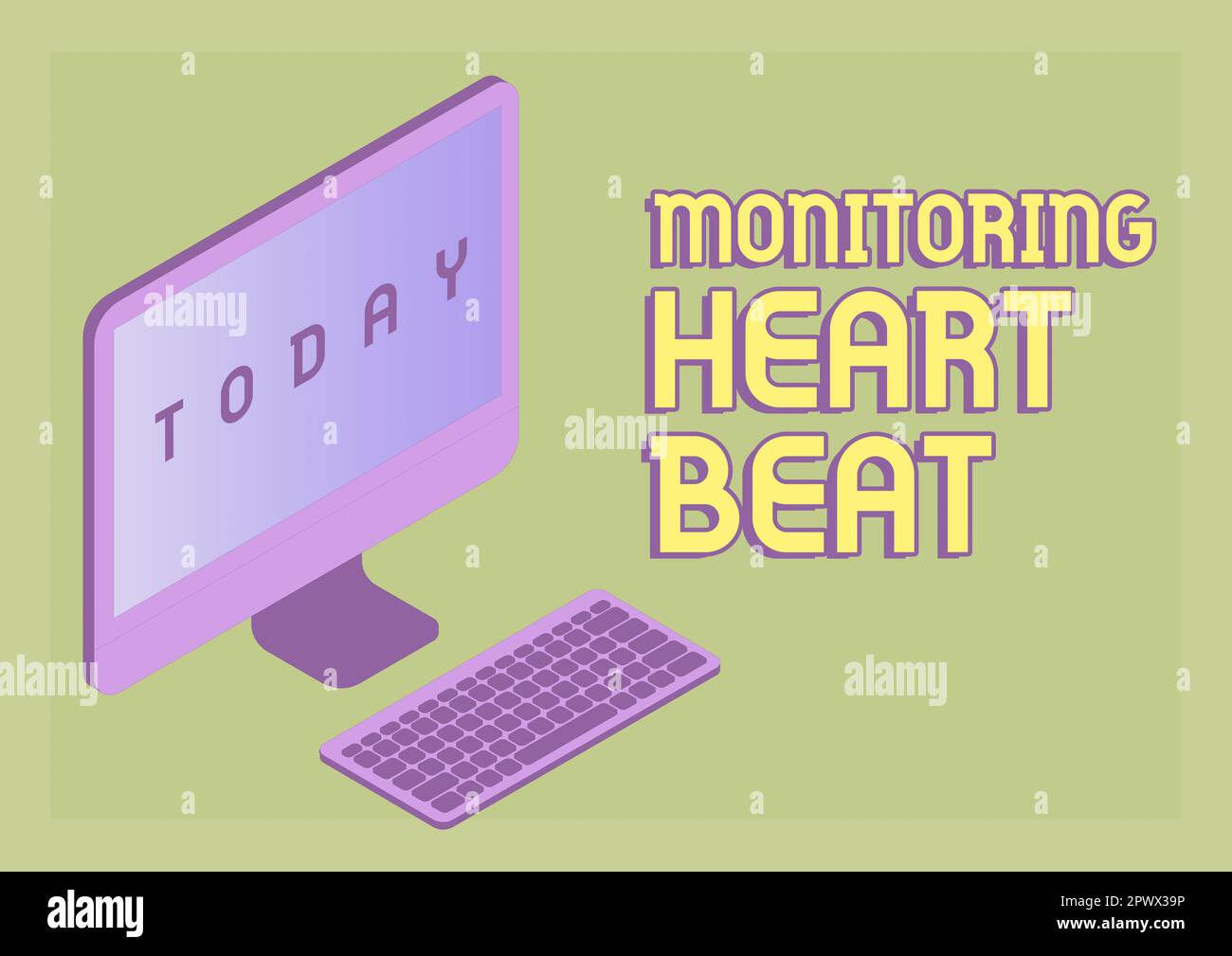 Text sign showing Monitoring Heart Beat, Conceptual photo Measure or ...