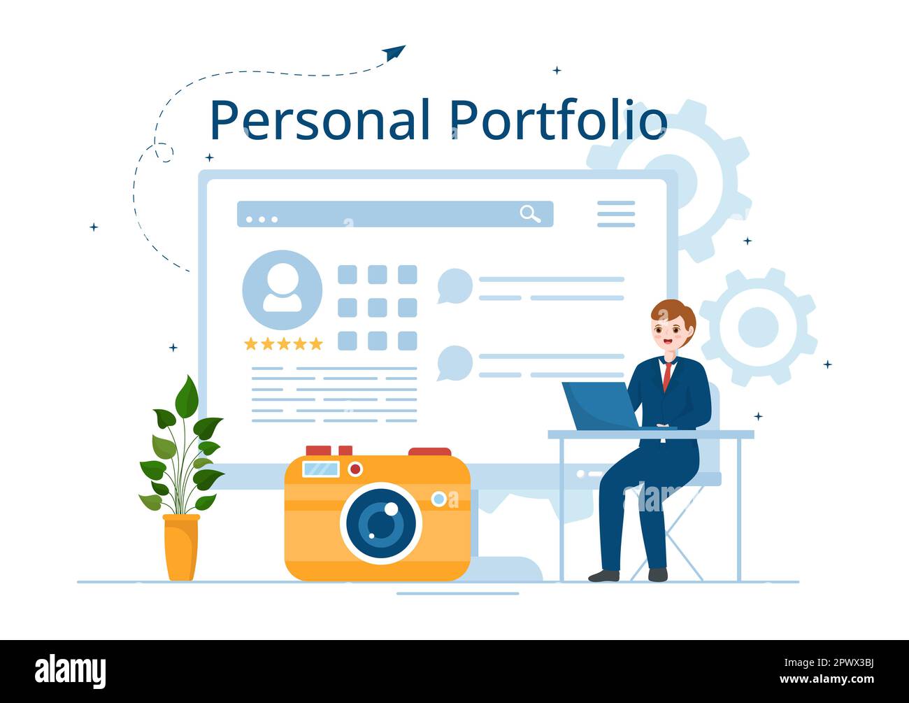 Personal Portfolio with Profile Data, Resume or Self Improvement to ...