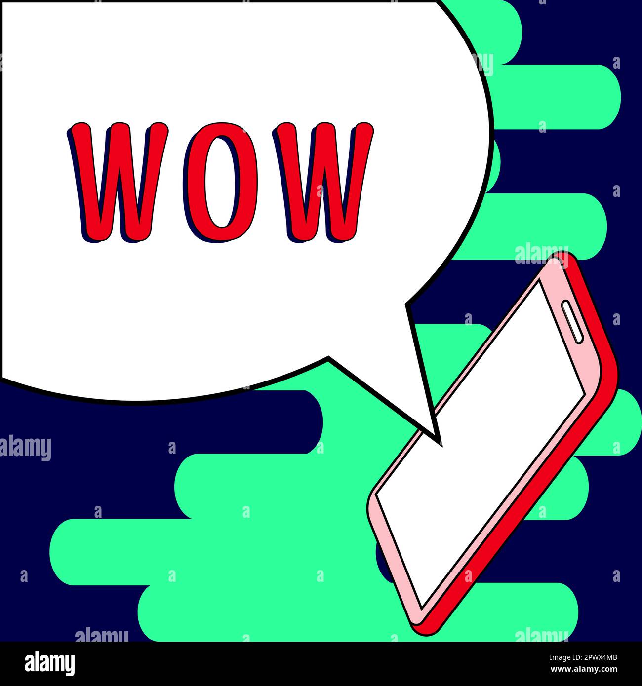 Text sign showing Wow, Business overview Expressing astonishment and ...