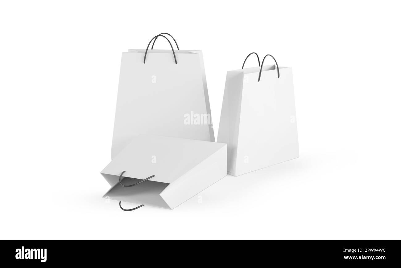 Empty Shopping Bag for advertising and branding.3d render Stock Photo ...