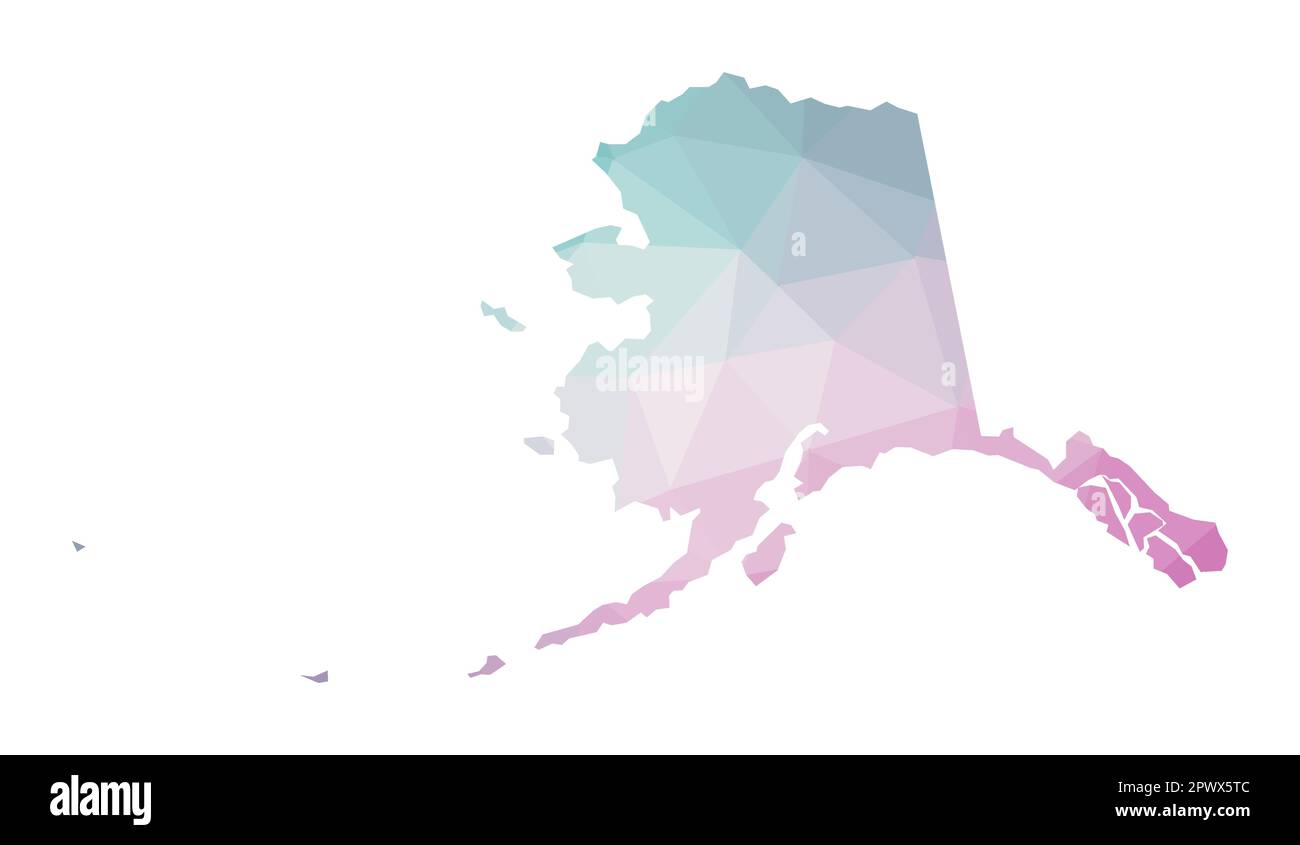 Alaska triangle map hi-res stock photography and images - Alamy