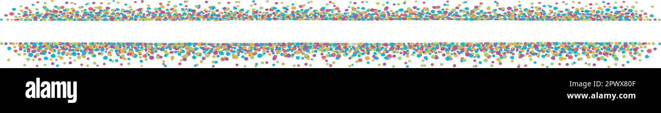 A border to use as a separator, made with random and irregular colored ...