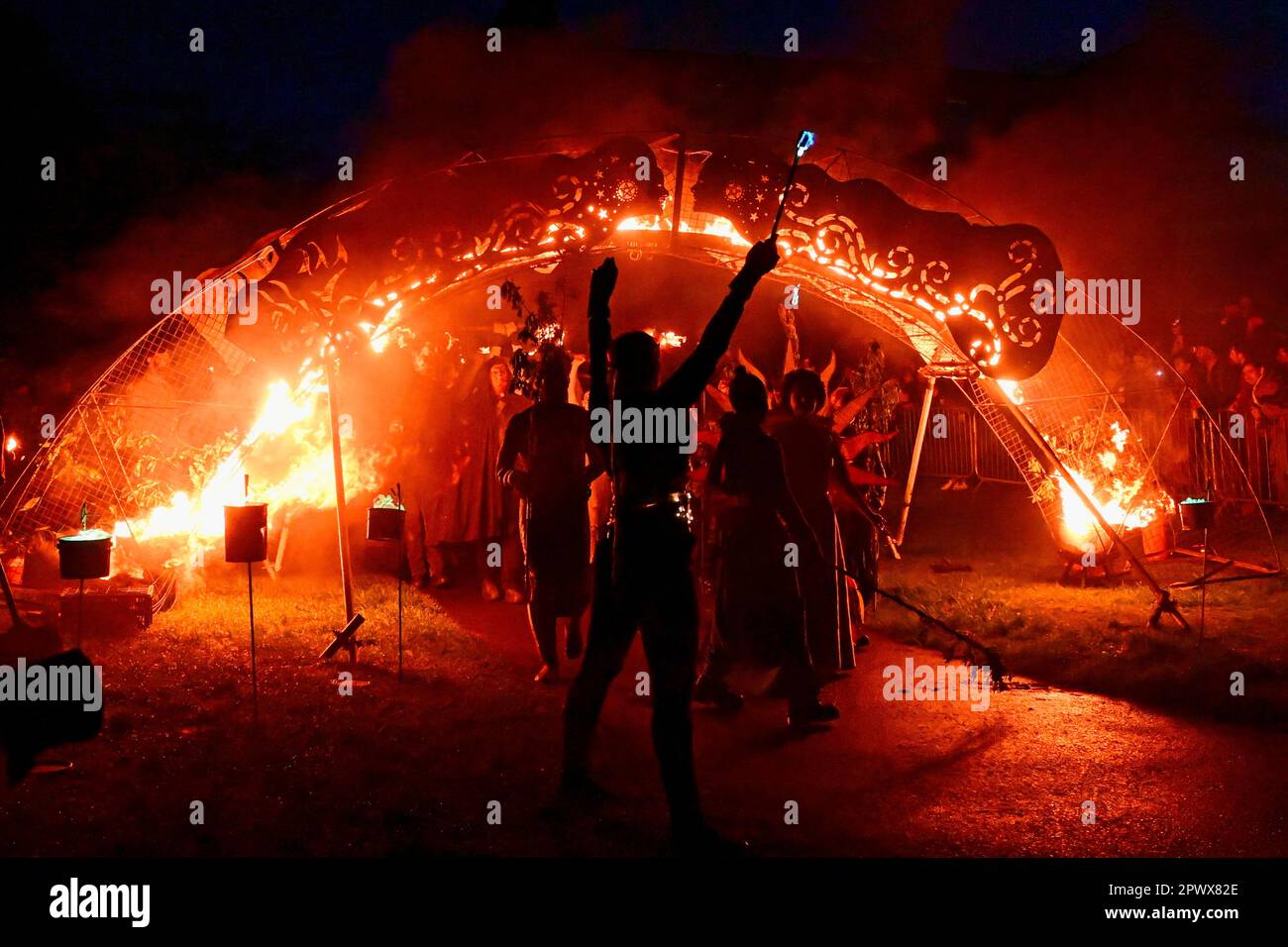 Beltane fire festival arch hi-res stock photography and images - Alamy