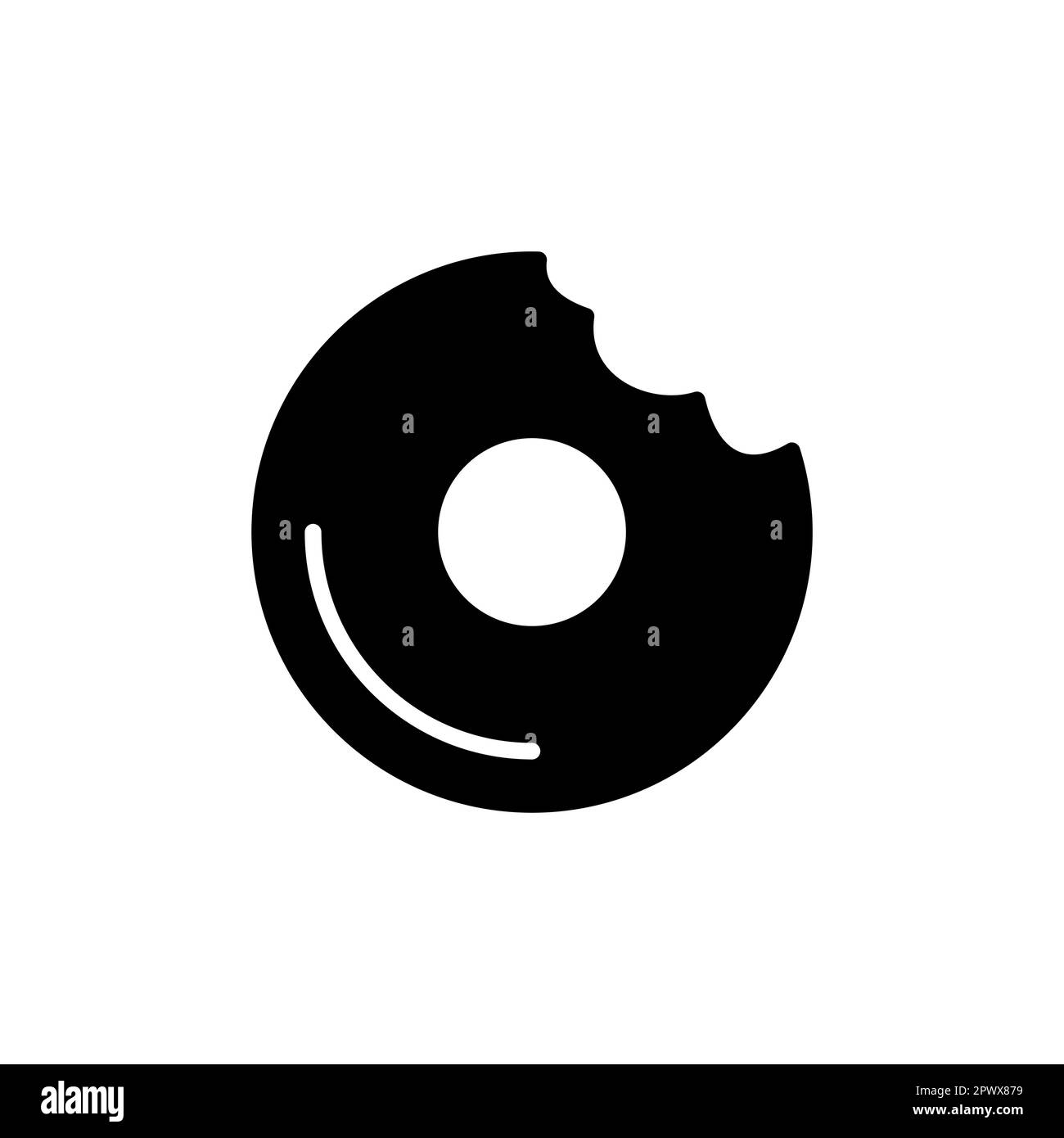 Donut icon vector. doughnut icon. donut logo Stock Vector Image & Art ...