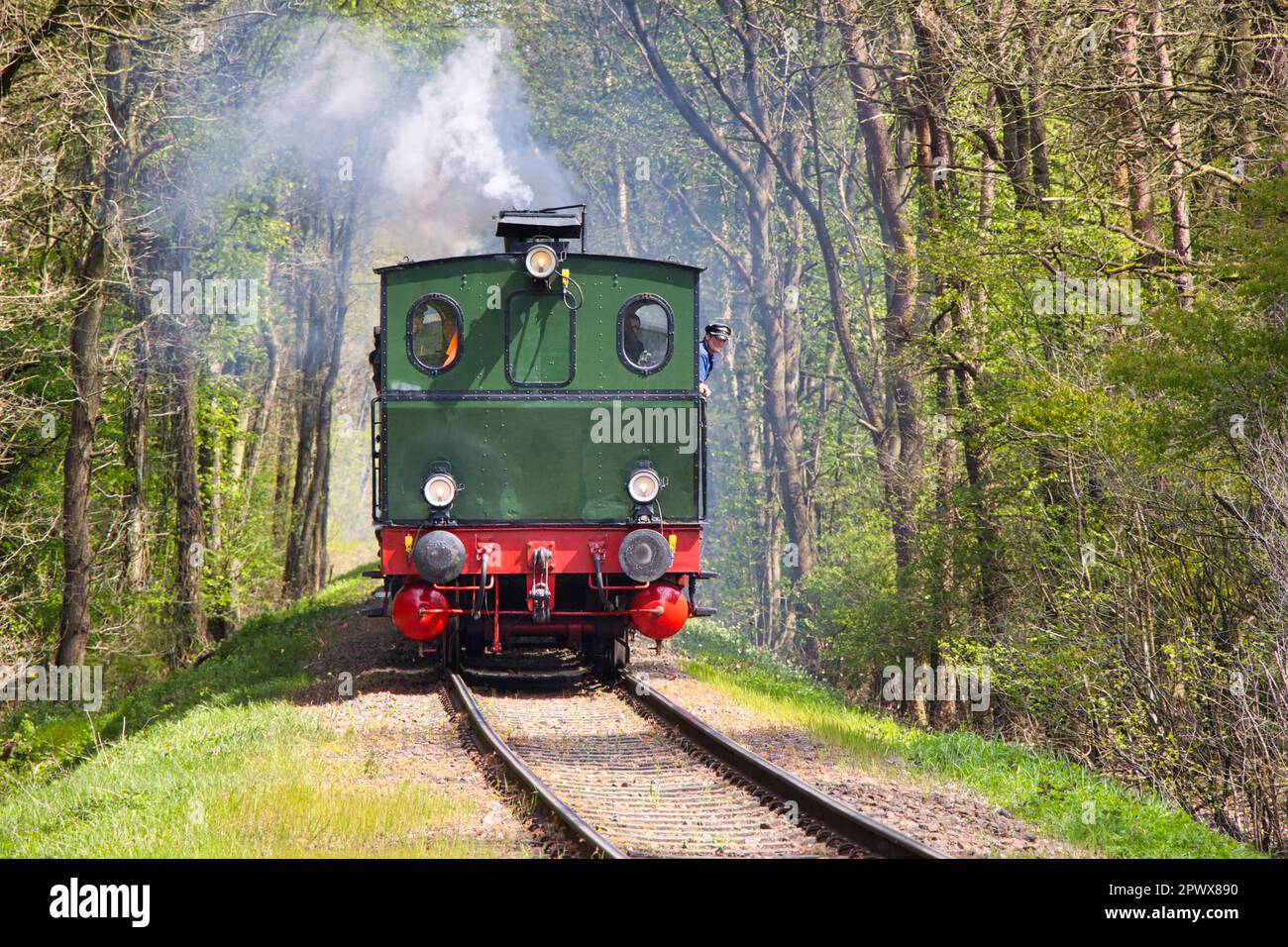 Old train coming home Stock Photo - Alamy