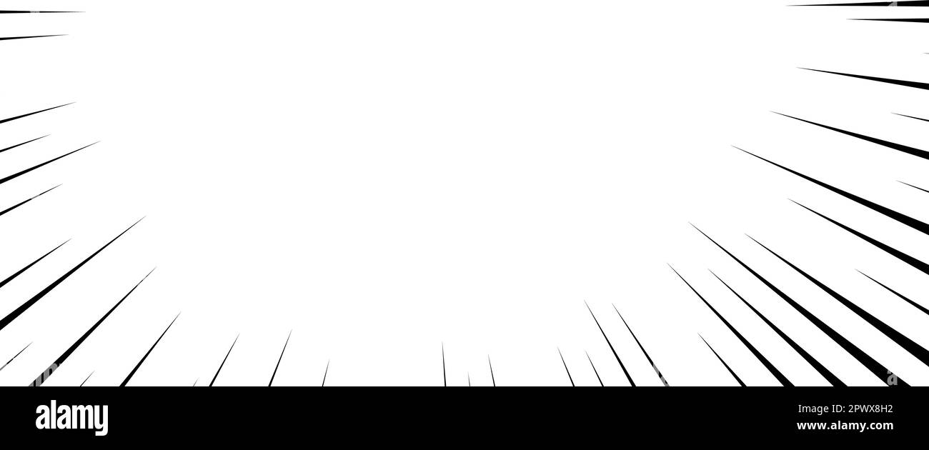 Comic book speed lines. Action lines Manga effect. Pattern of fast ...