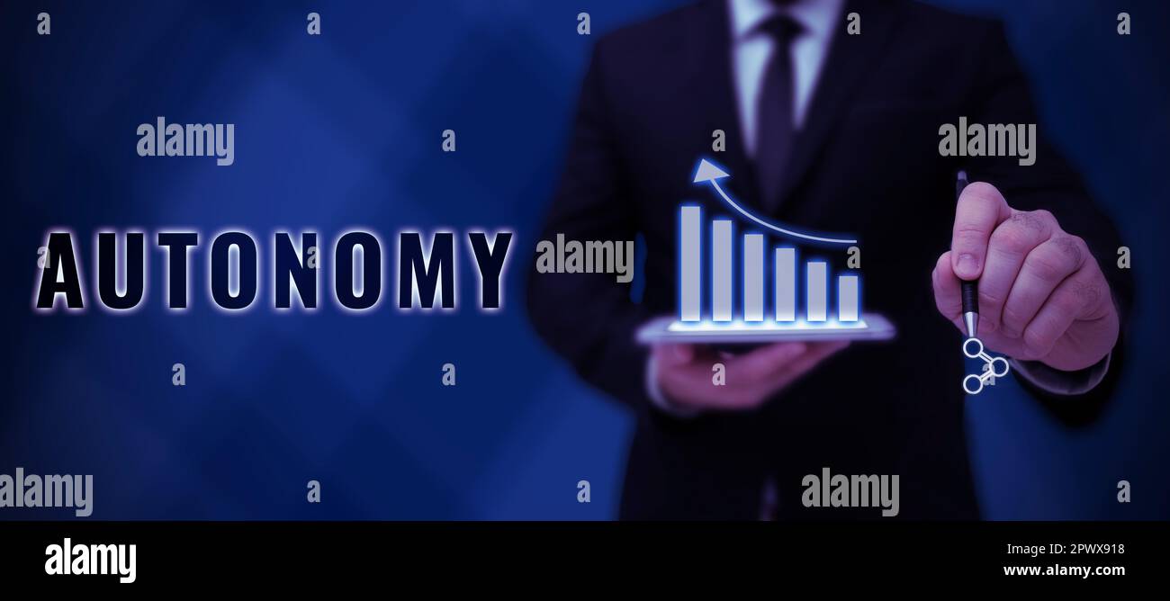 Text showing inspiration Autonomy, Concept meaning vehicle that can ...