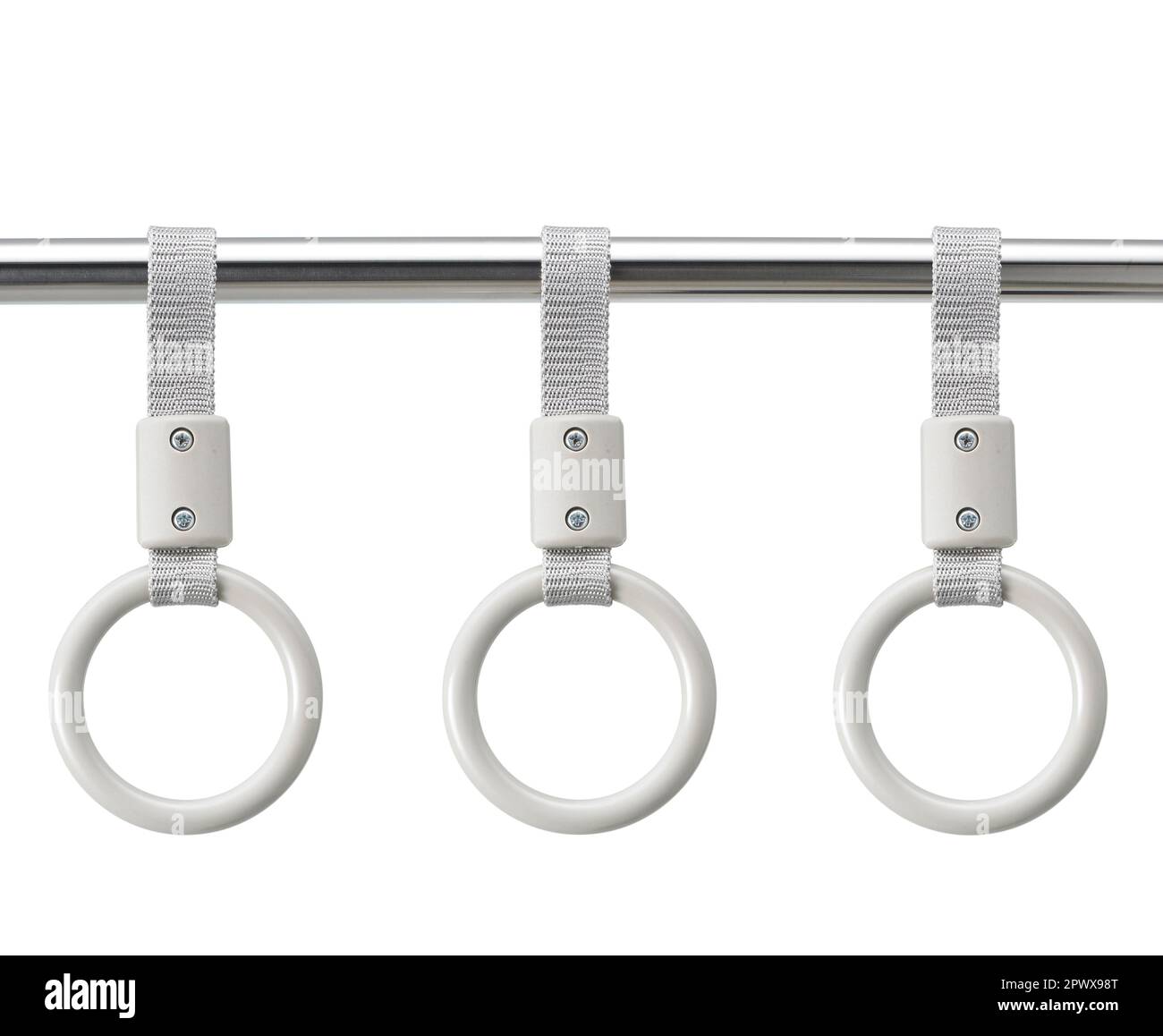 hand handle loop in the subway. isolated on white background Stock ...