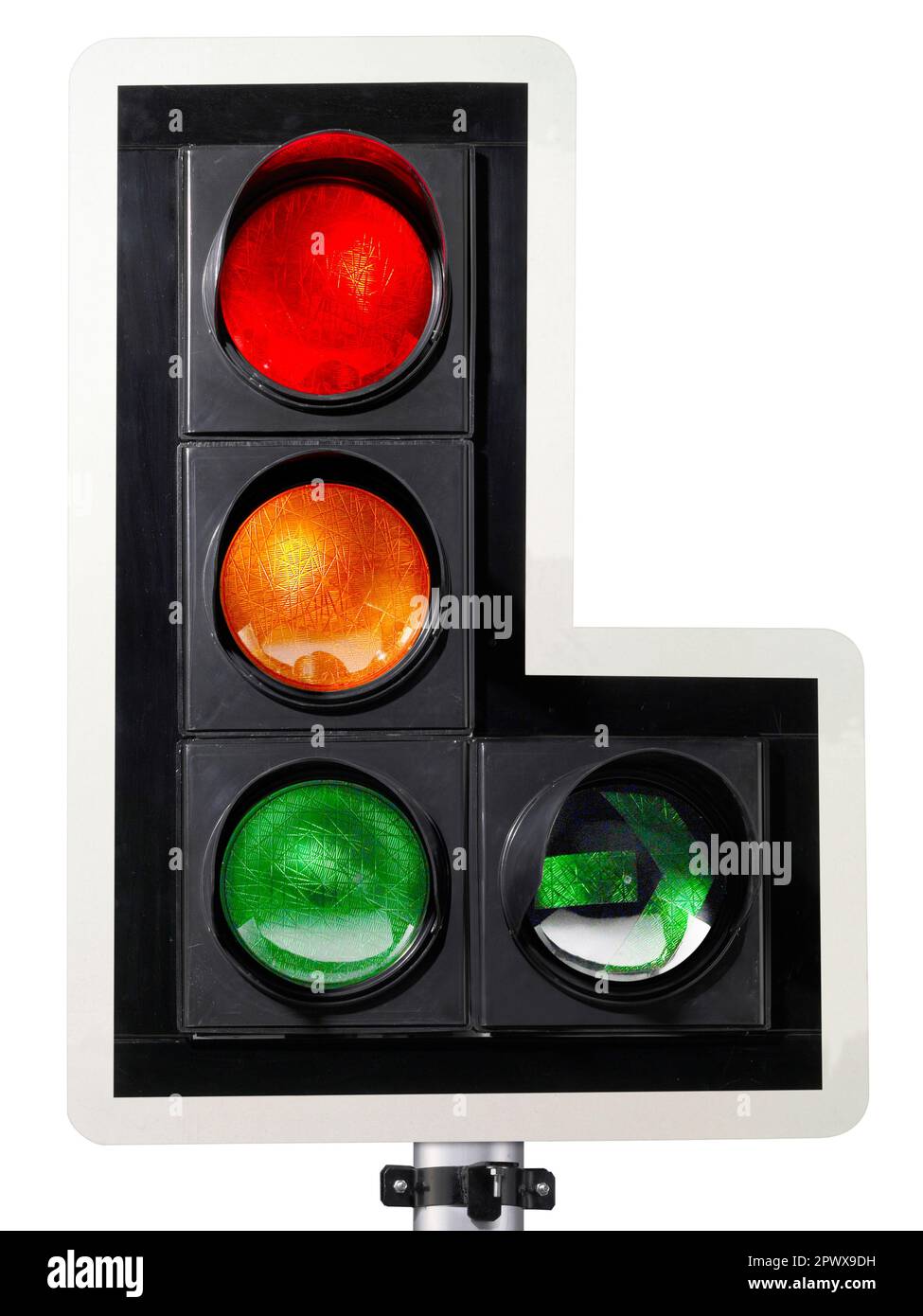 traffic light isolated on white background Stock Photo - Alamy