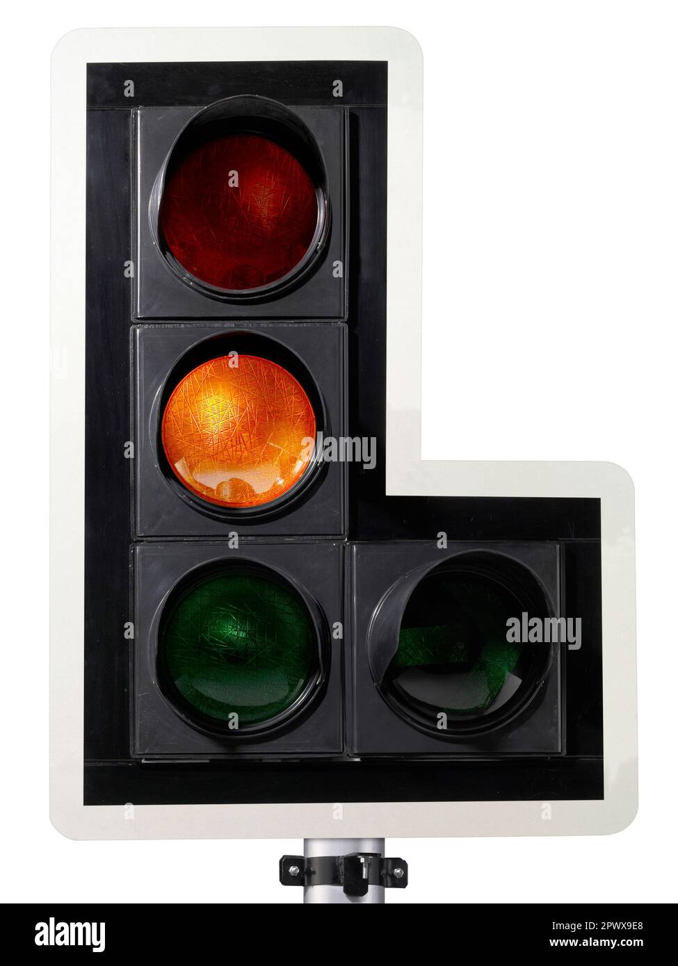 traffic light isolated on white background Stock Photo - Alamy