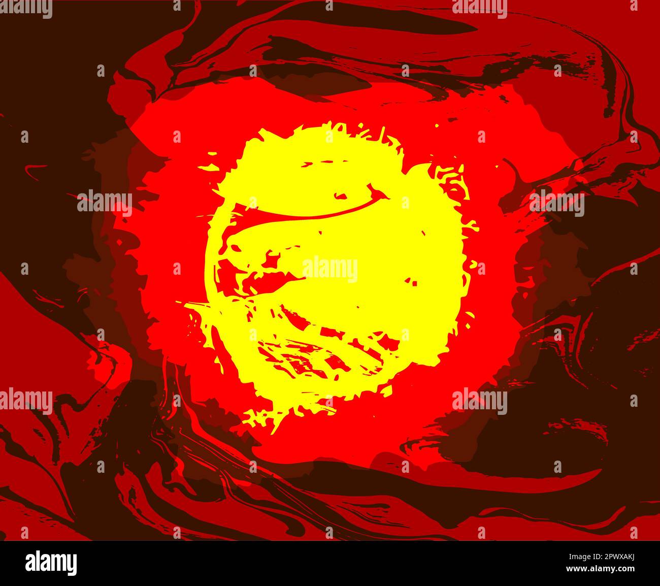 A sun like fireball or abstract nuclear explosion Stock Photo - Alamy