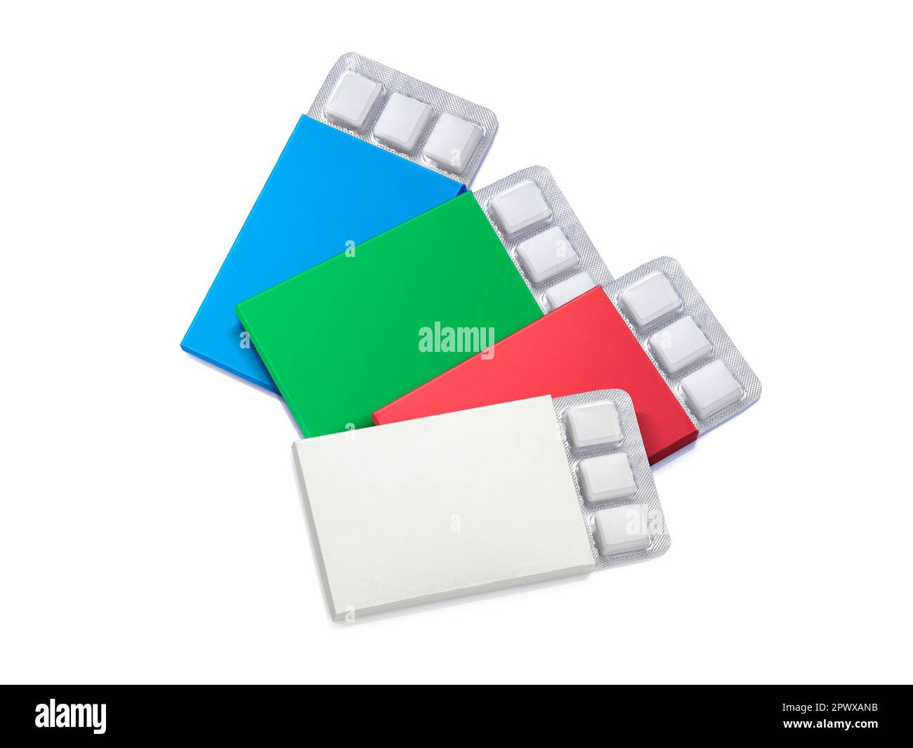 Pack of Chewing Gum isolated on white with clipping path Stock Photo ...