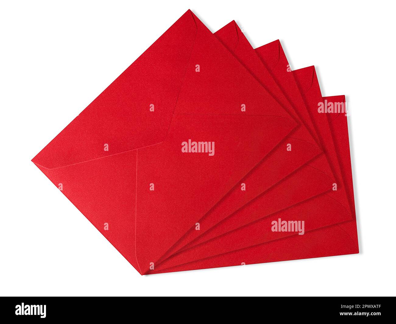 red envelope on white background Stock Photo - Alamy