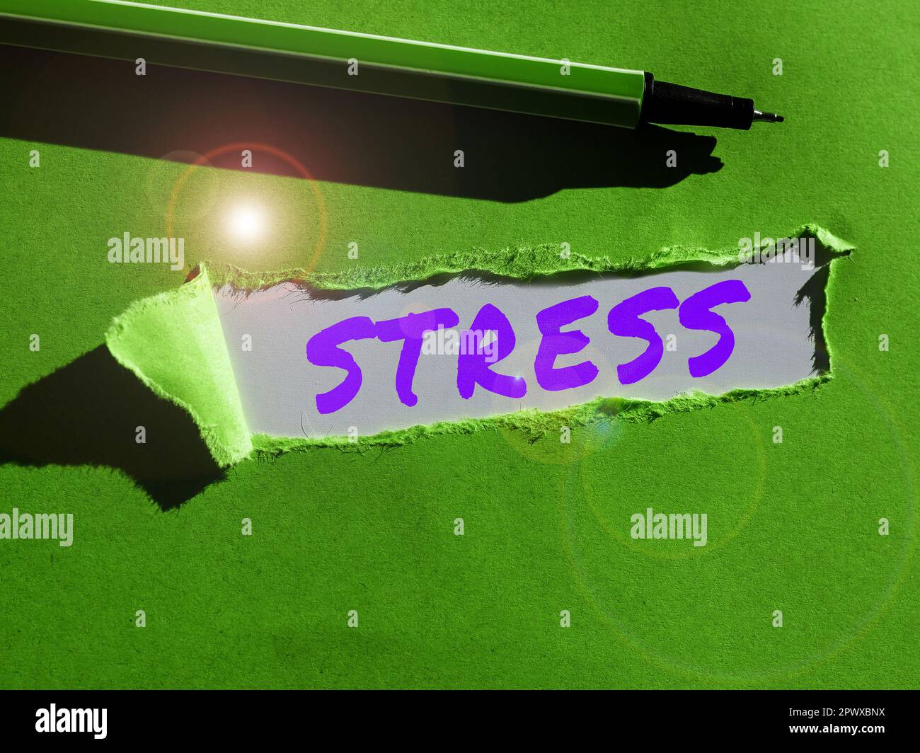Writing displaying text Stress, Conceptual photo a physical chemical or ...