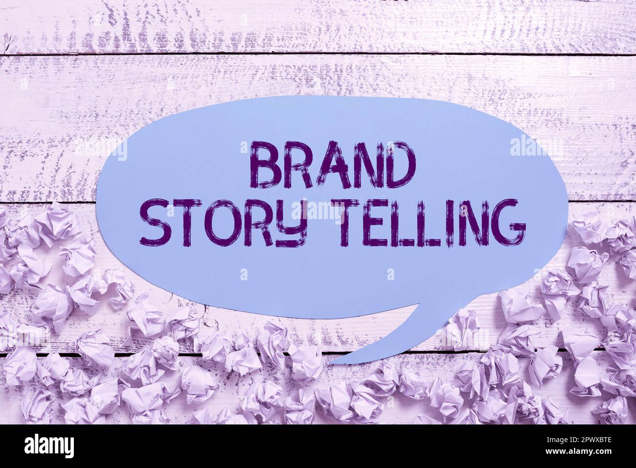 Conceptual display Brand Story Telling, Business overview Breathing ...