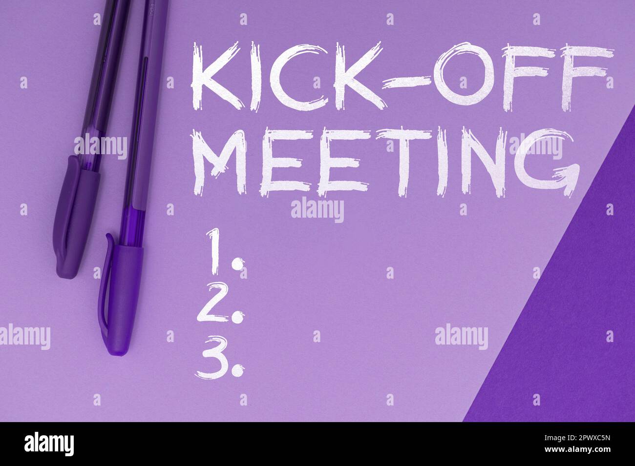 Text caption presenting Kick Off Meeting, Internet Concept first ...