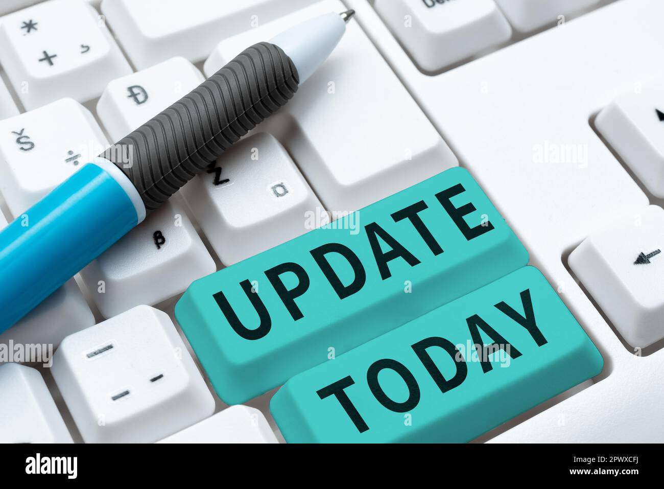 Text showing inspiration Update, Business concept Up to date Make ...