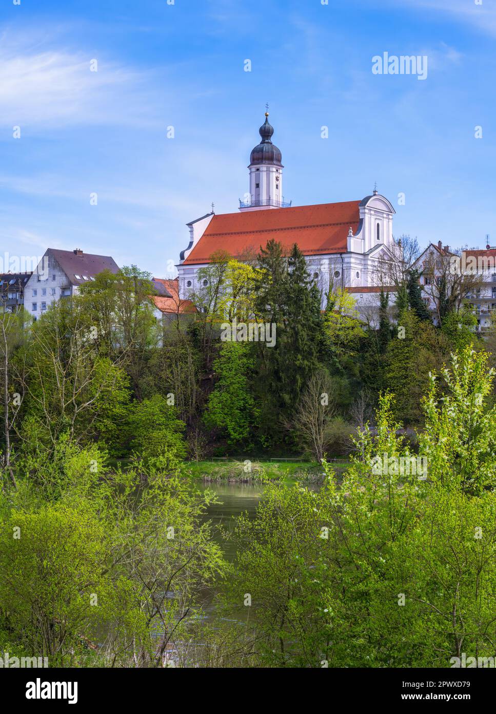 The historic church St. Peter in Neuburg an der Donau Stock Photo - Alamy
