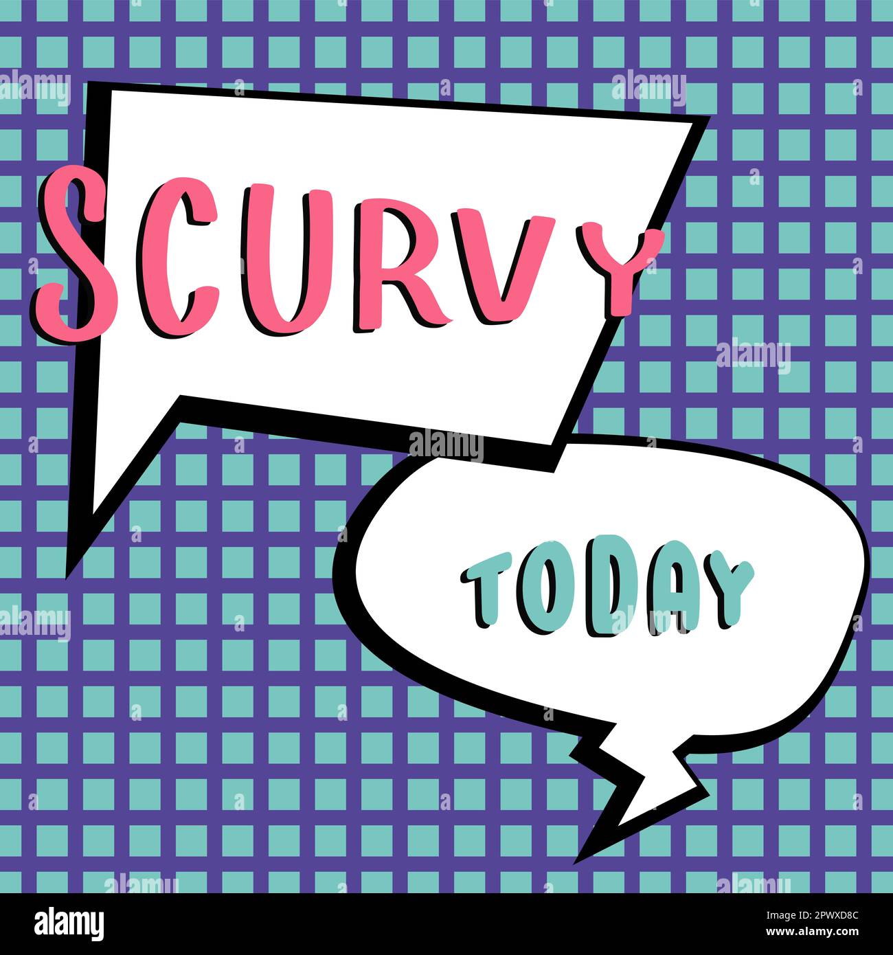 Writing displaying text Scurvy, Concept meaning disease caused by a ...