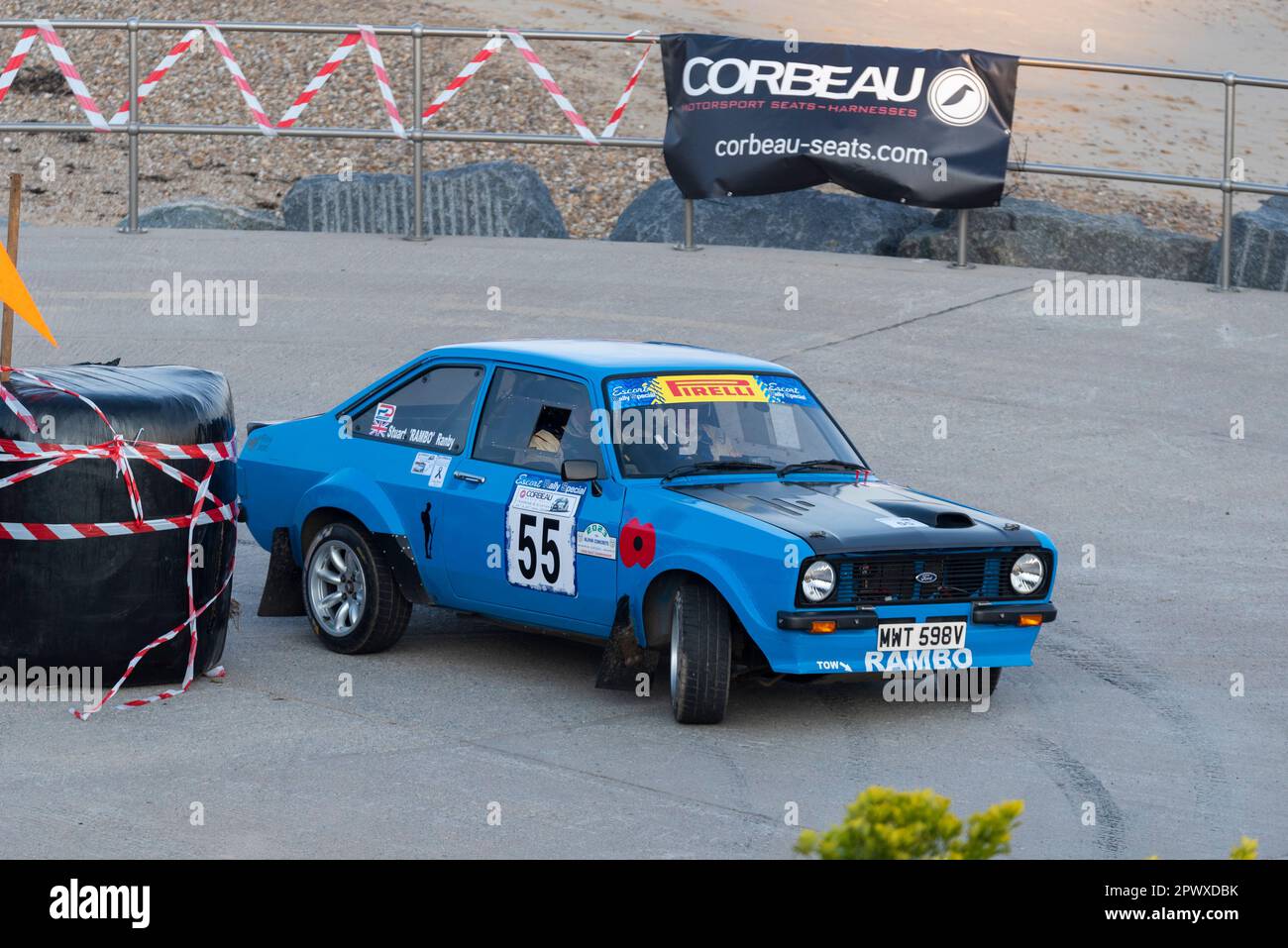 Stuart Ranby racing a Ford Escort MkII competing in the Corbeau Seats ...
