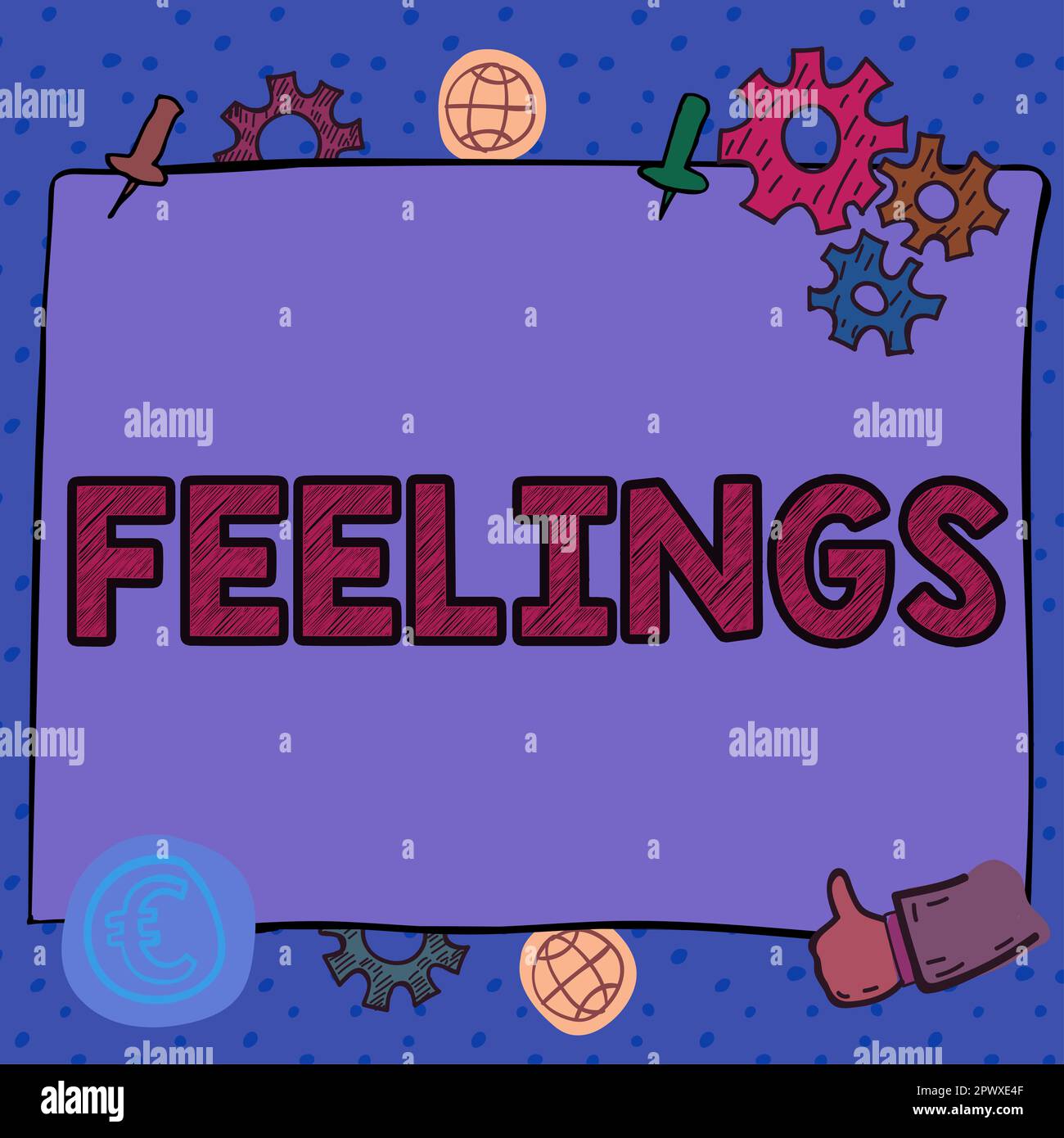Conceptual display Feelings, Conceptual photo causing happy positive ...