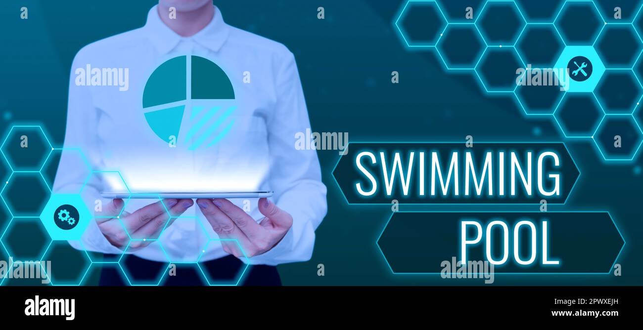 Conceptual display Swimming Pool, Business showcase Structure designed ...