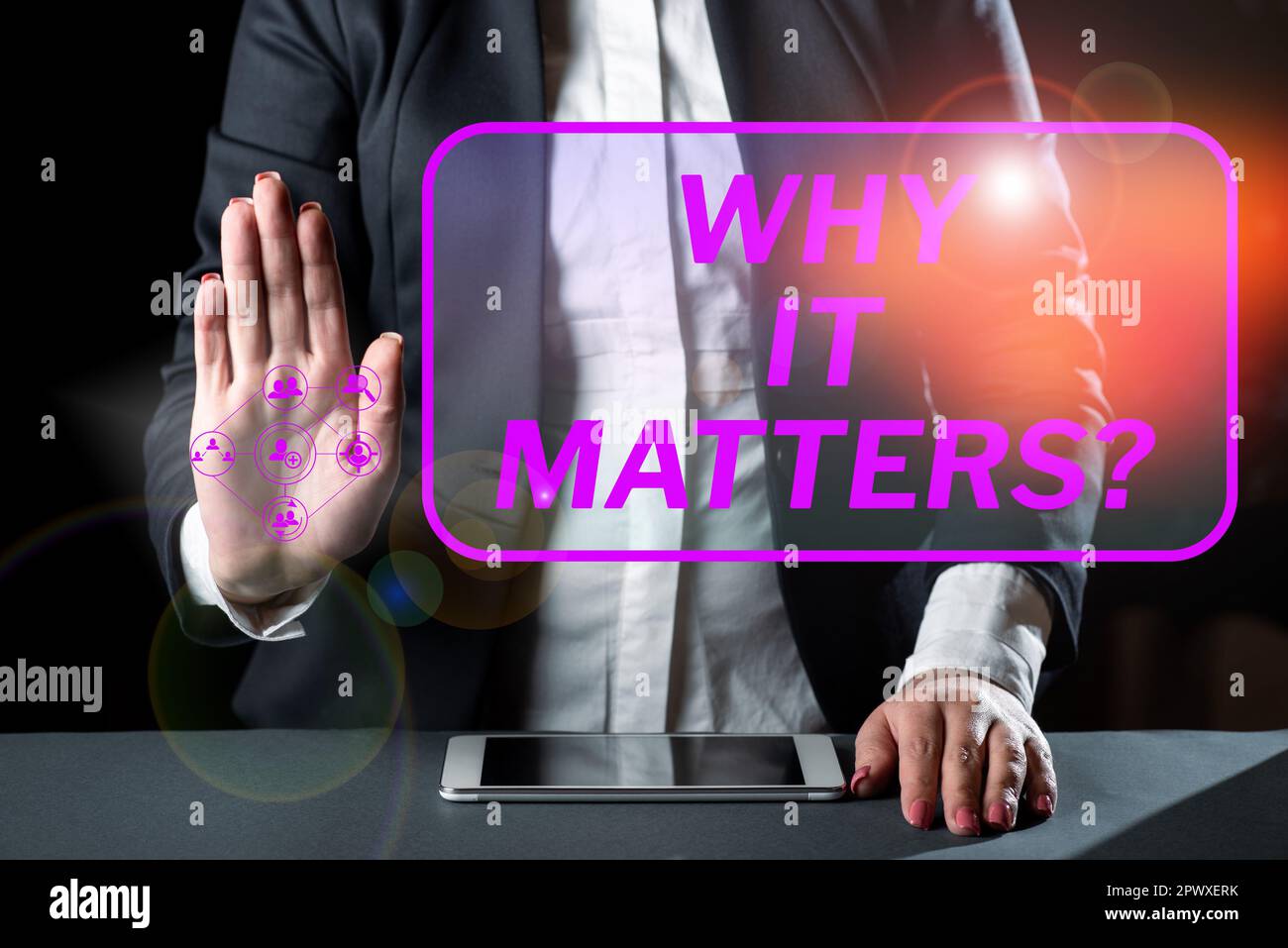 Hand writing sign Why It Matters, Business concept Important Reasons to ...