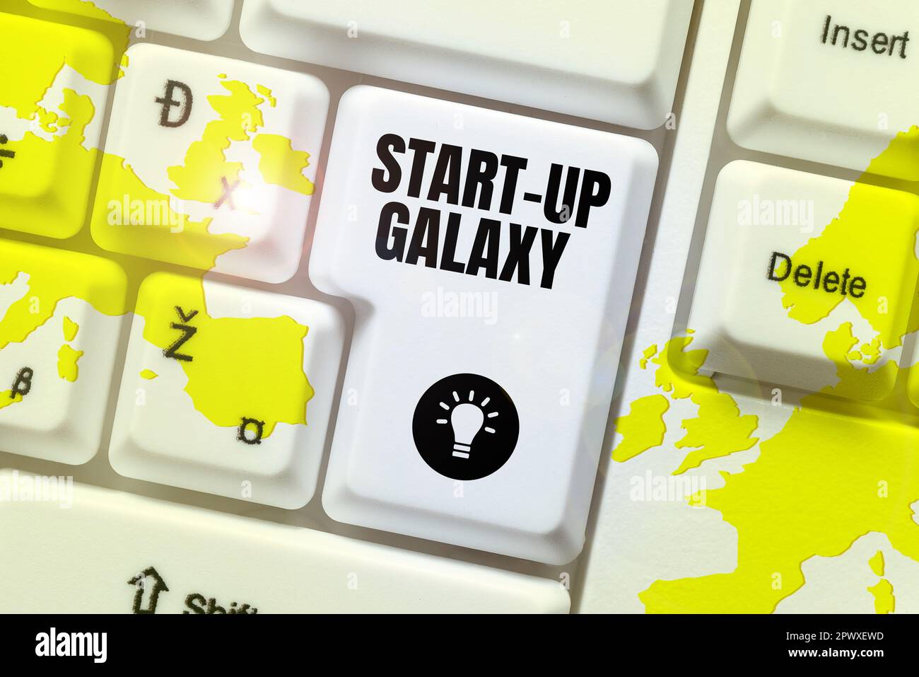 Hand writing sign Start Up Galaxy, Business showcase Newly emerged ...