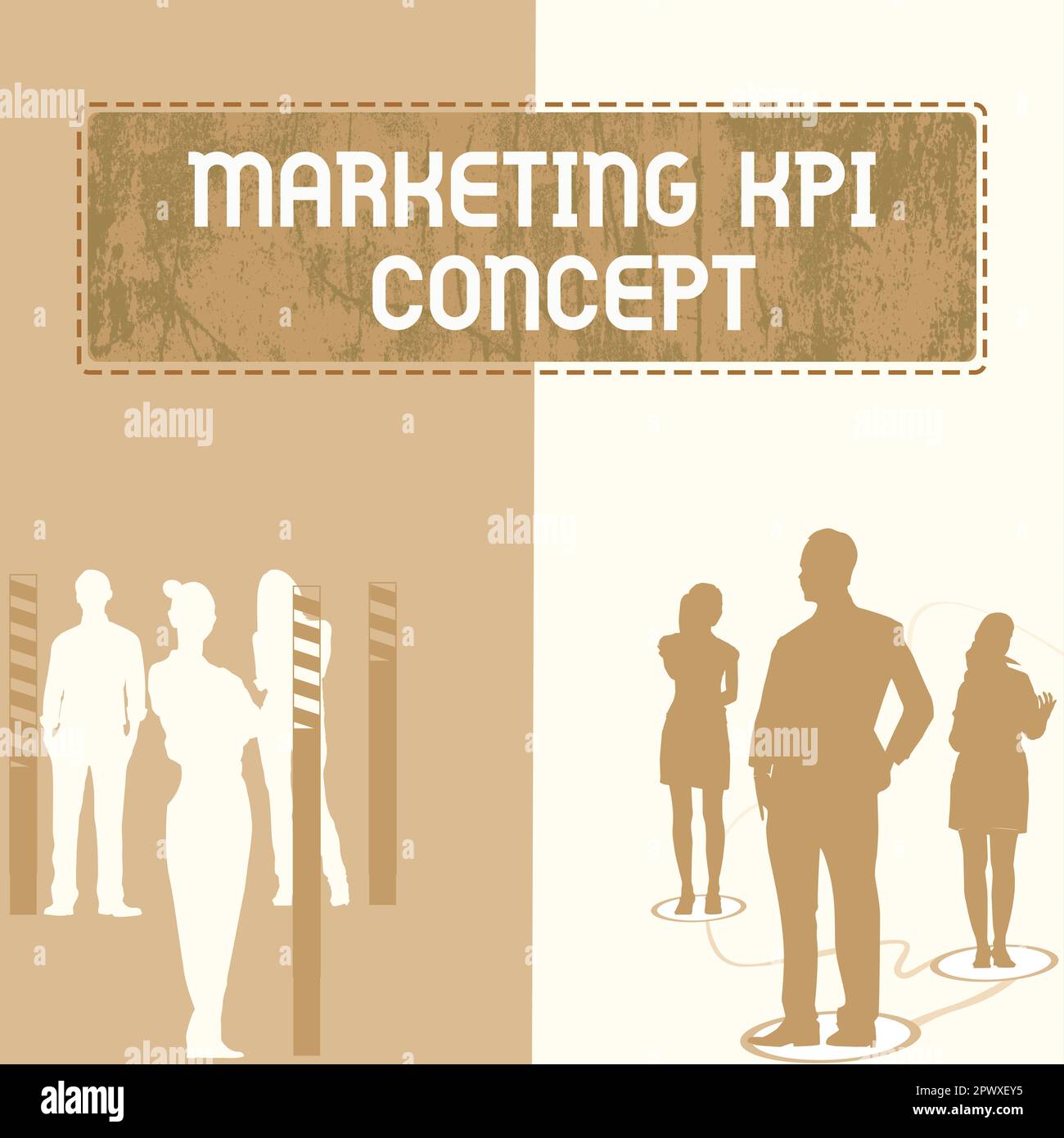 Sign displaying Marketing Kpi Concept, Concept meaning measure ...