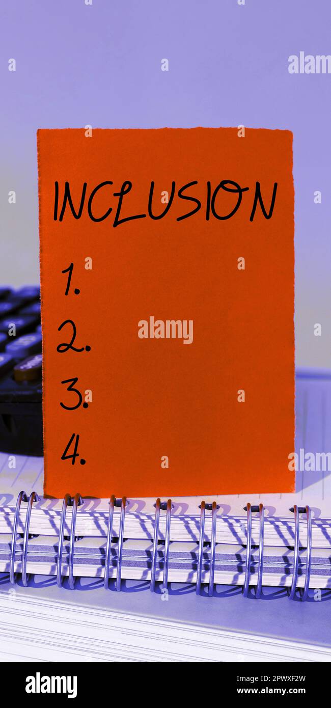 Conceptual display Inclusion, Business idea action state including of ... Conceptual display Inclusion, Business idea action state including of ...