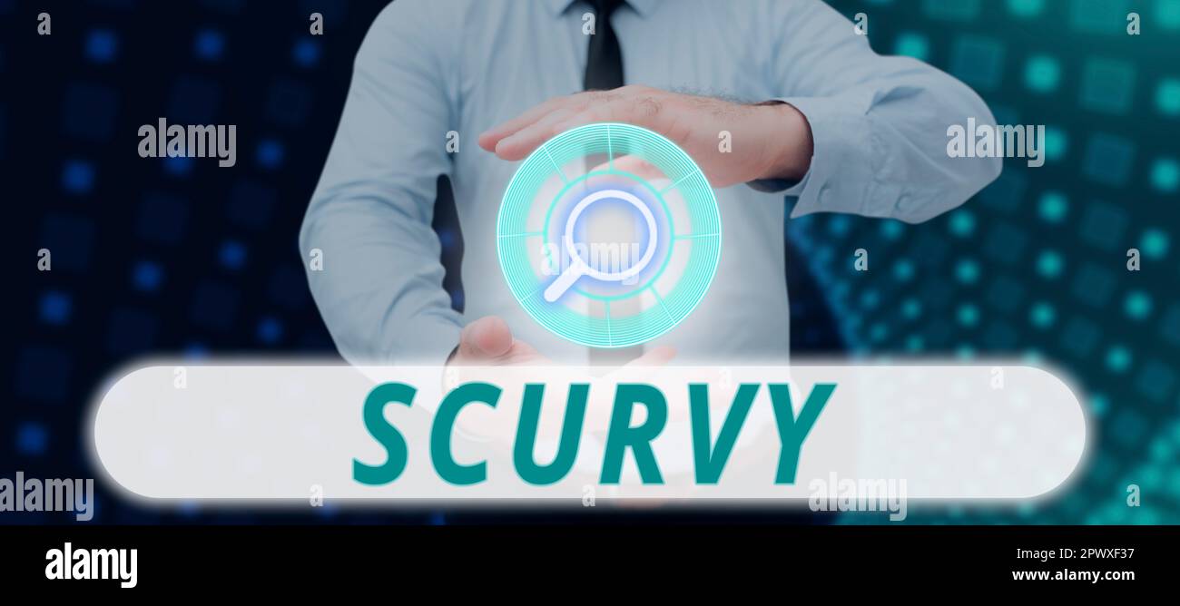 Conceptual caption Scurvy, Concept meaning disease caused by a lack of ...