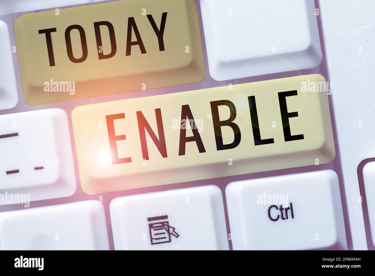 Sign displaying Enable, Word Written on give someone or something the ...