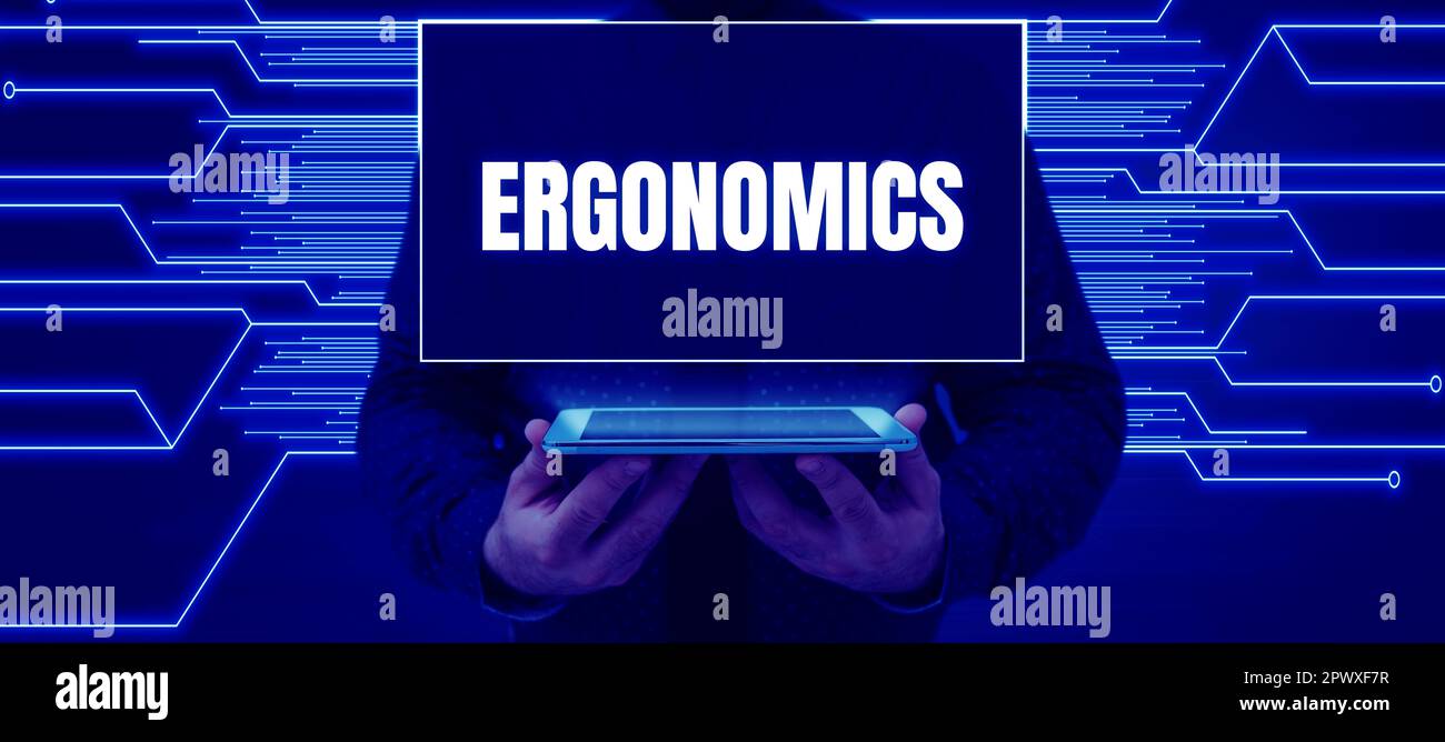 Inspiration showing sign Ergonomics, Business approach fitting or ...